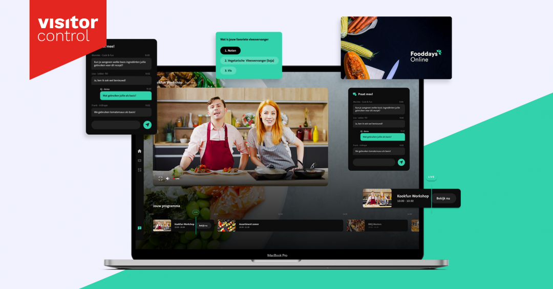 Hybride Events? Ontdek het Hybride Event Platform VisitorControl